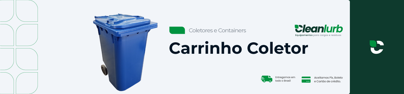 Carrinho Coletor de Lixo | 120 e 240 Litros | Compre da Fábrica