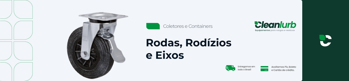 Rodas e Rodízios para Containers de Lixo | Facilite o descarte de lixo