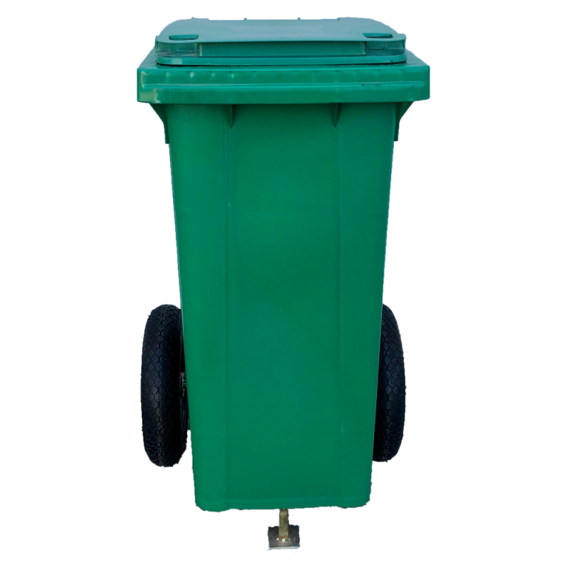 CLEANLURB - Carrinho Coletor de Lixo 120L com Roda Pneumática